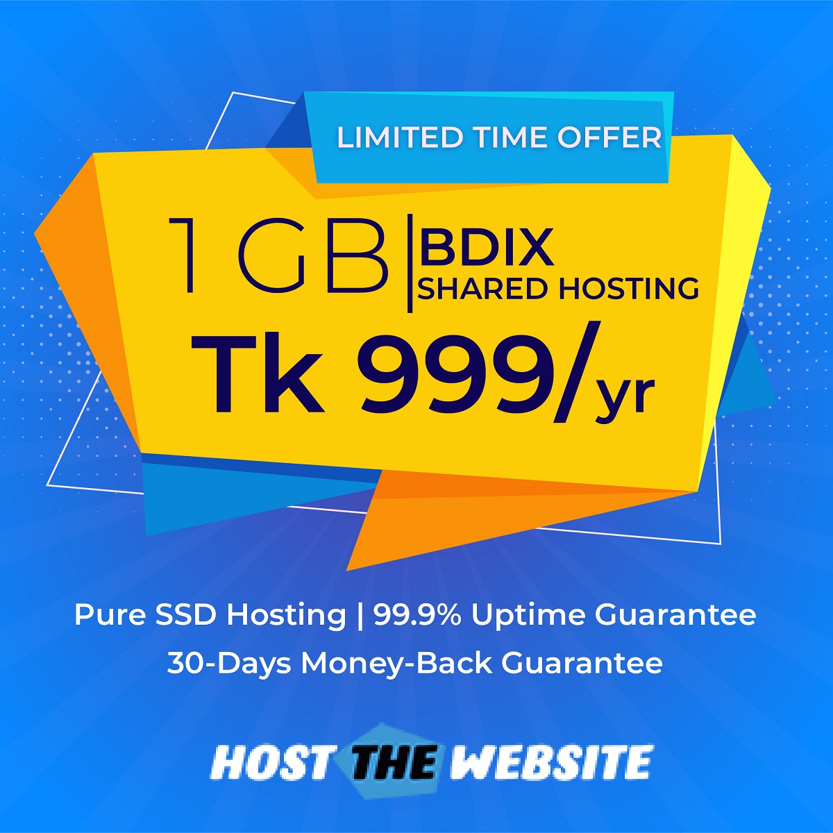 BDIX Shared Hosting Starting at 168Tk/mo | Host The Website